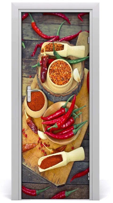 Fototapeta na dveře samolepící chilli 85x205 cm