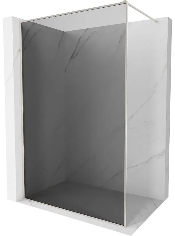 Mexen Kioto-F, sprchová zástěna s rámem 90 x 202 cm, 8 mm šedé sklo, ocelový profil, 800-090-104-97-40