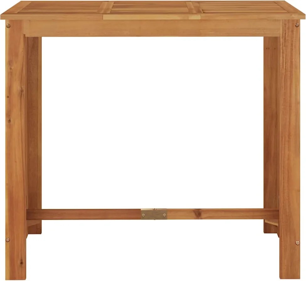 Zahradní barový stůl 120 x 60 x 105 cm masivní akáciové dřevo 319701