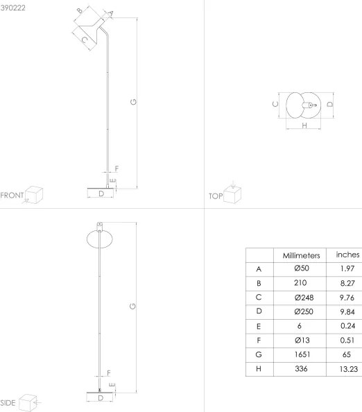 Eglo 390222 - Stojací lampa MORESCANA 1xE27/28W/230V černá