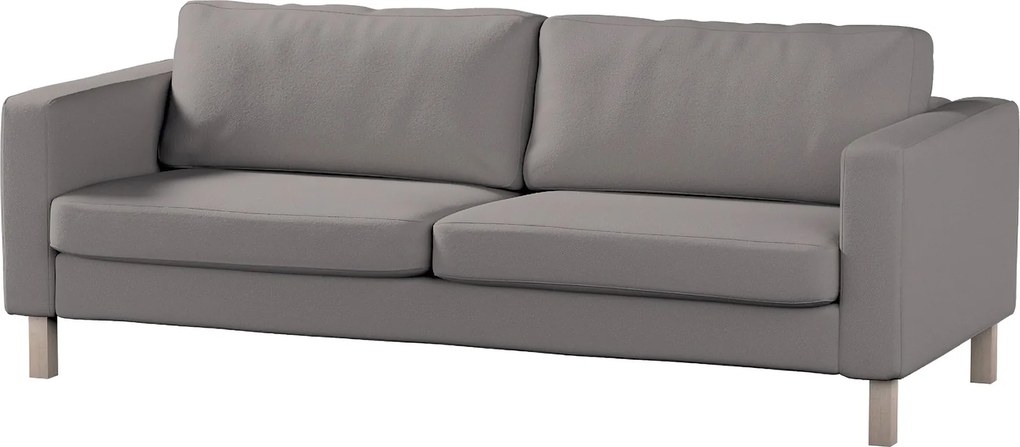 Potah na pohovku IKEA Karlstad 3-místná, nerozkládací, krátký barva béžová látka pletený vzor