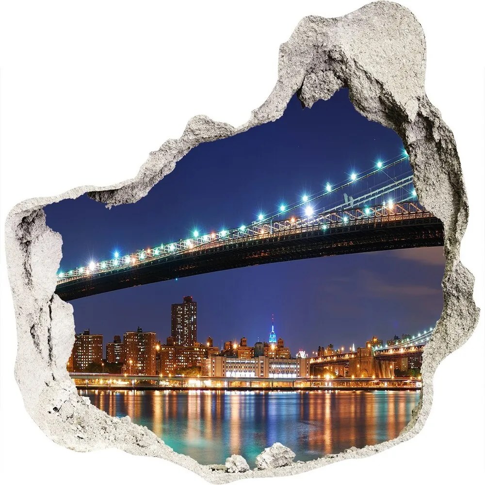 Wallmuralia Fototapeta díra na zeď 3D Manhattan New York 75x75 cm