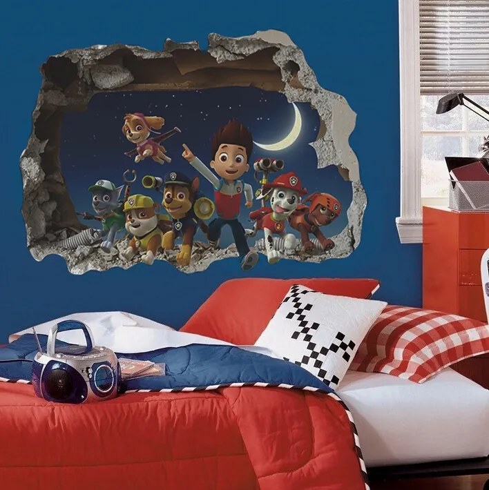 PIPPER | Samolepka na zeď "PAW Patrol" 50x70 cm