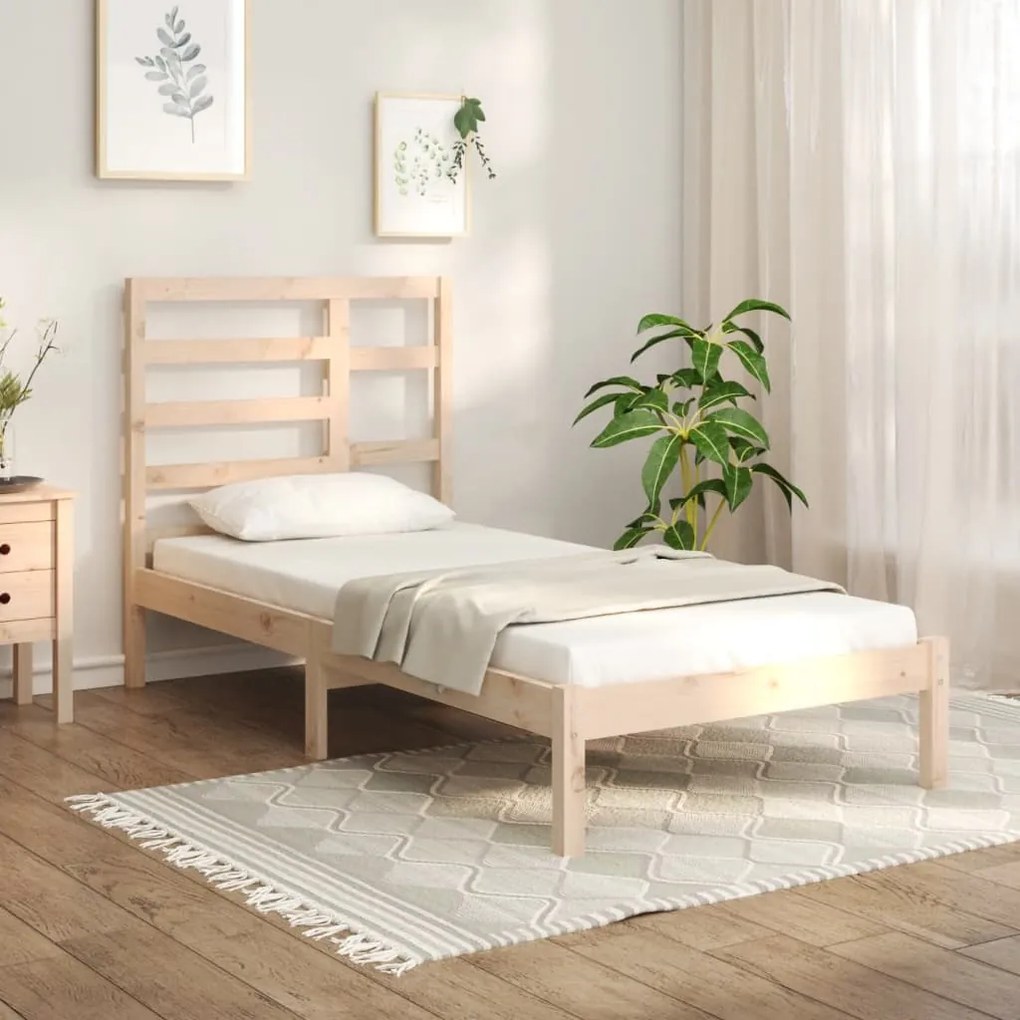 Rám postele masivní dřevo 100 x 200 cm