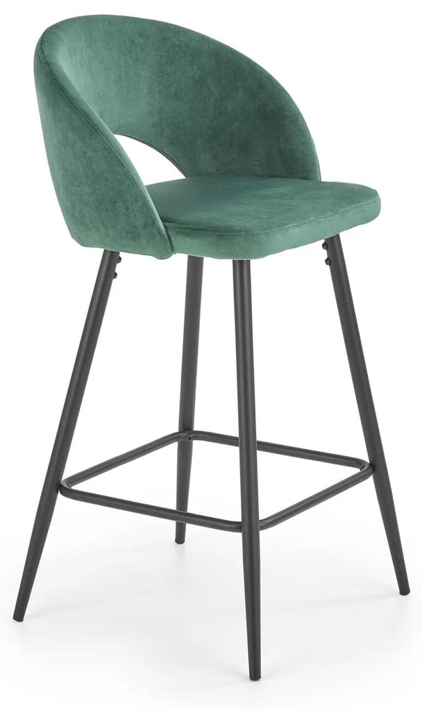 ImportWorld Barová židle H-96, tmavě zelená