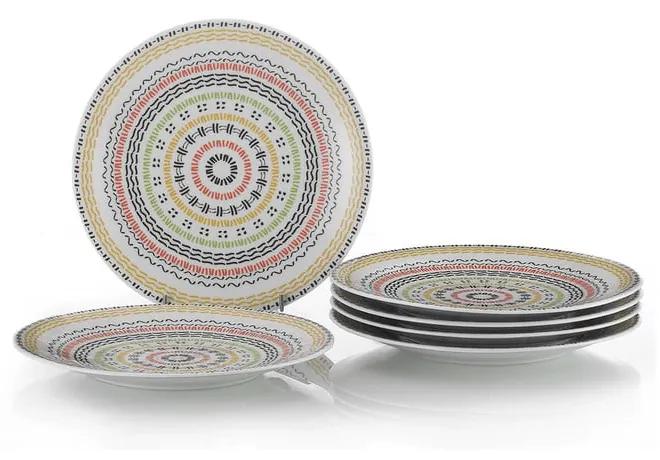 Dezertní porcelánové talíře v sadě 6 ks ø 21 cm – Hermia