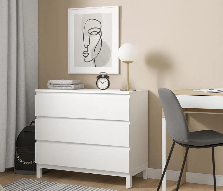 Moderní komoda Eva bílá 100cm