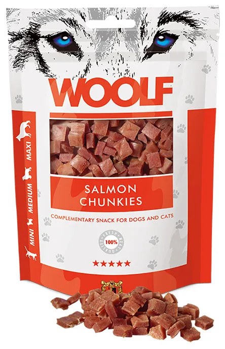 Woolf Chunkies z lososa 100g