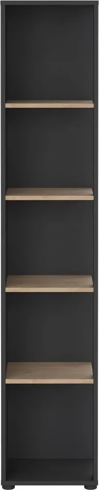 FALCO Knihovna Sigal 590 šedá/jackson hickory