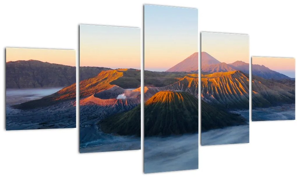 Obraz hory Bromo v Indonésii (125x70 cm)