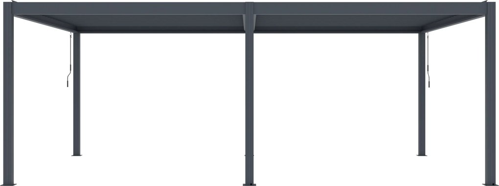 Bioklimatická pergola G21 Austin Premium 6x4 m, antracitová hliníková