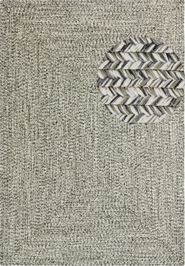 Hanse Home, Kusový koberec Braided 105552 Melange – na ven i na doma, 200x290, béžová, chodba / předsíň
