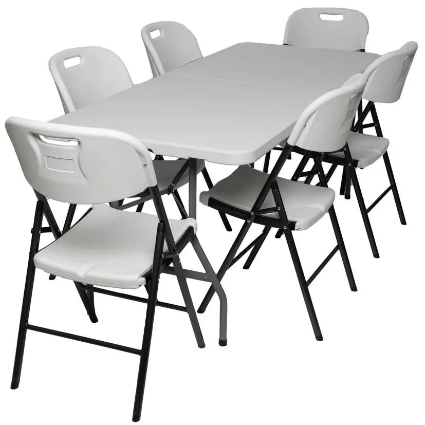 Zahradní set GARDEN - STŮL 183x76 PŮL + 6x ŽIDLE