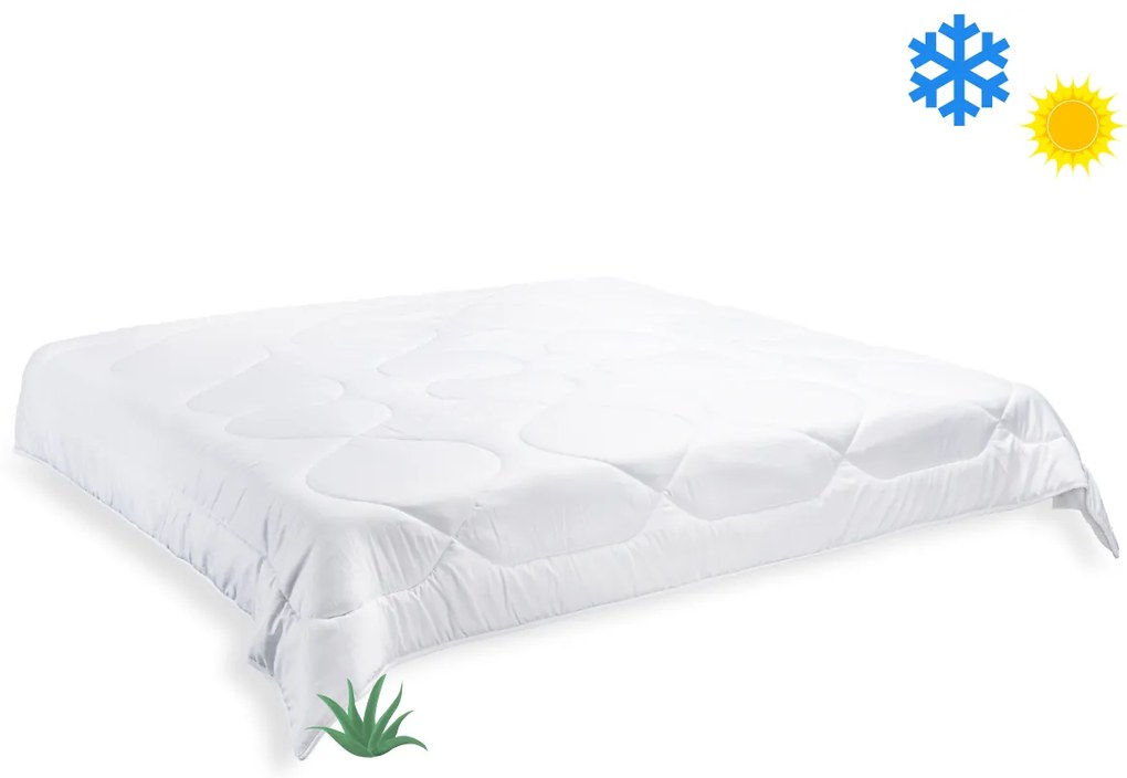 Francouzská přikrývka Aloe Vera celoroční 220x200cm 1320g
