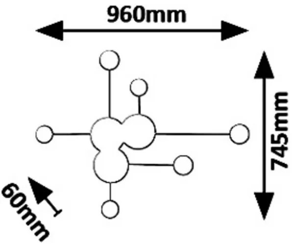 Rabalux 6260 - LED Nástěnné svítidlo AMADEO LED/21W/230V