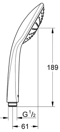 GROHE 27316000 - Ruční sprcha VITALIO JOY 110 mm lesklý chrom