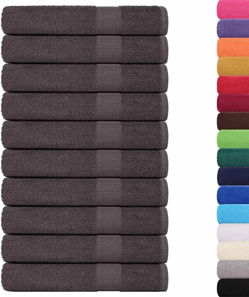 Ručníky FROGN 25 ks antracitové 100x200 cm 360 g/m² 136700