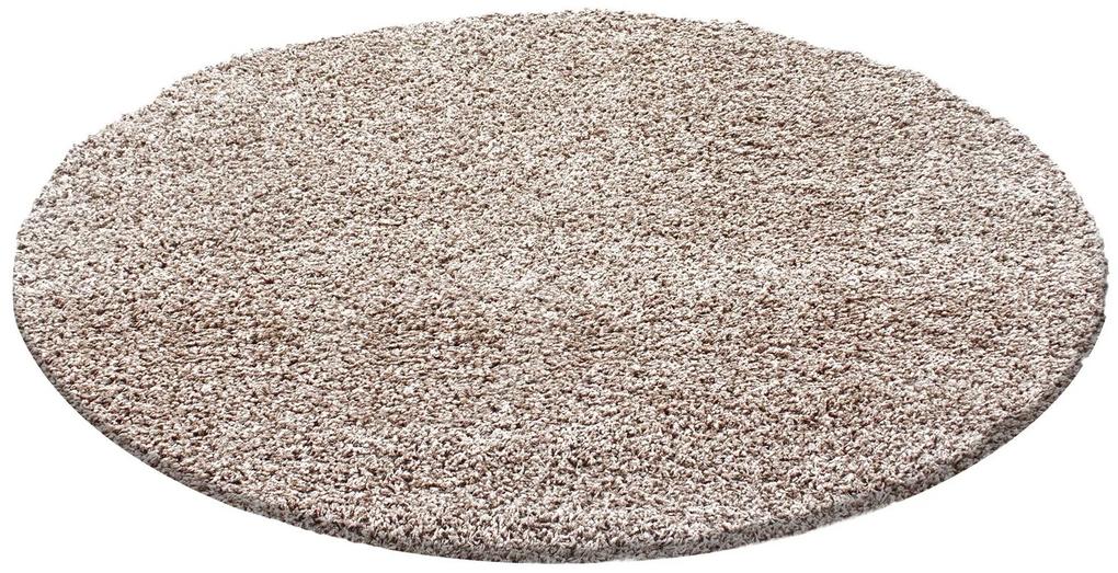 Ayyildiz Kusový koberec LIFE 1500, kulatý, Béžová Rozměr koberce: 120 cm KRUH