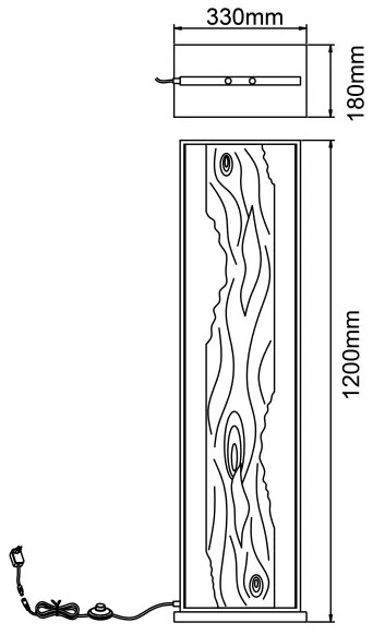 Brilliant - LED Stojací lampa CHAUMONT LED/20W/230V