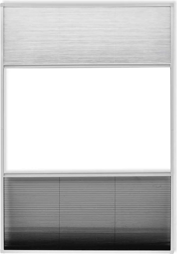 Plisovaná okenní síť proti hmyzu 160 x 80 cm se zastíněním 141131
