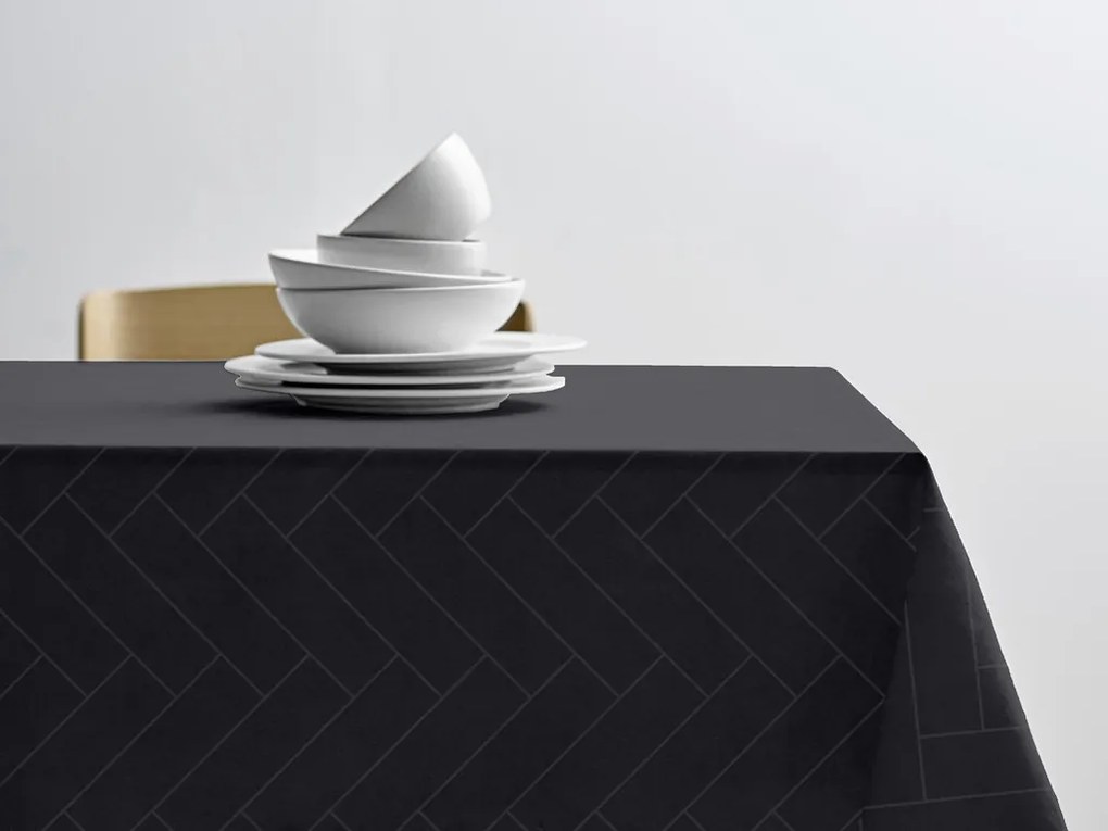 Södahl Kuchyňský ubrus ⌀180 Tiles Damask Ash