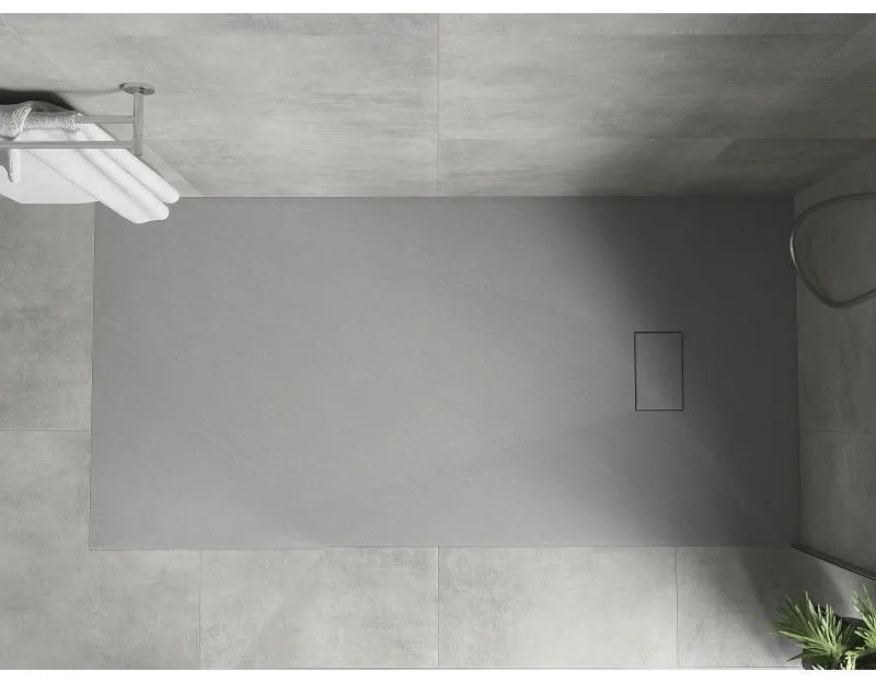 Mexen Hugo, SMC obdélníková sprchová vanička 170 x 80 cm, šedá, 42618017