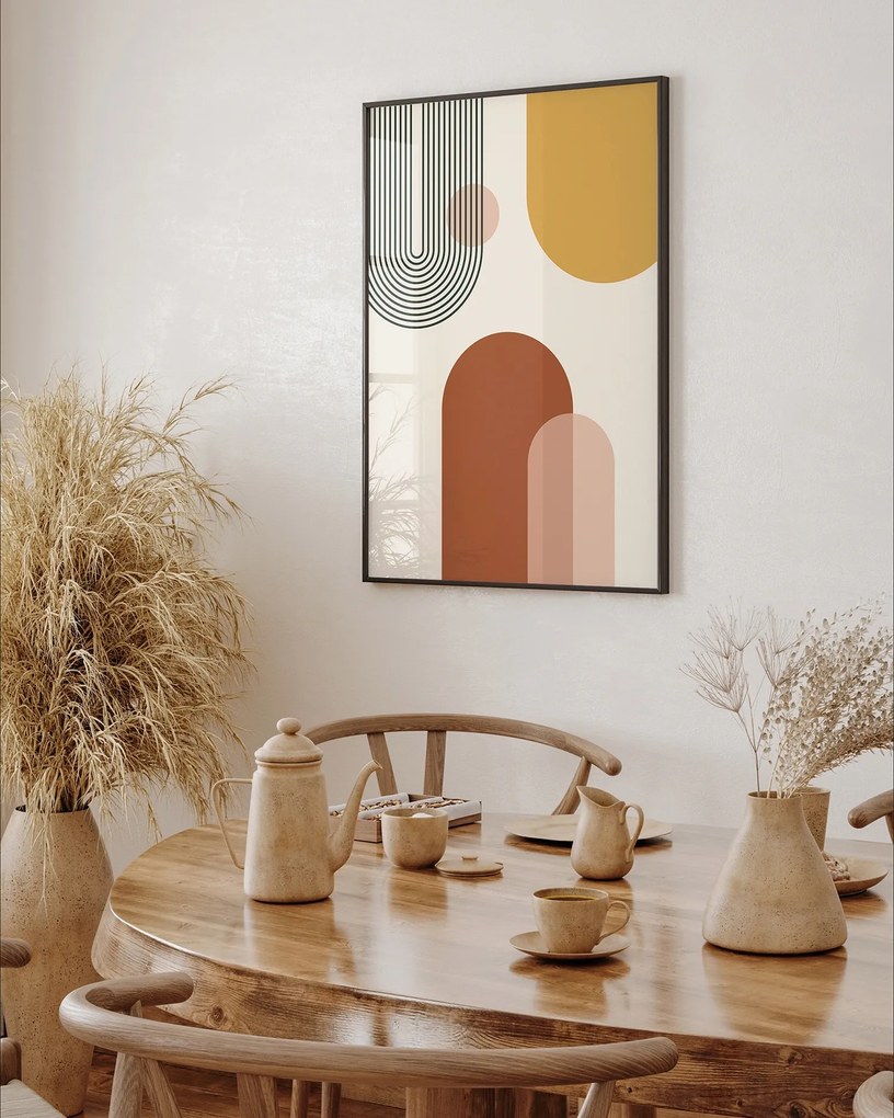 Oboustranný plakát Abstraktní Kompozice | 30 x 42 cm | DP351429