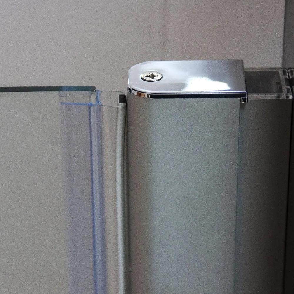 Roth TOWER LINE TDN1 Jednokřídlé sprchové dveře pro instalaci do niky 120 cm Profil: Matný elox, Sklo: Hladké čiré