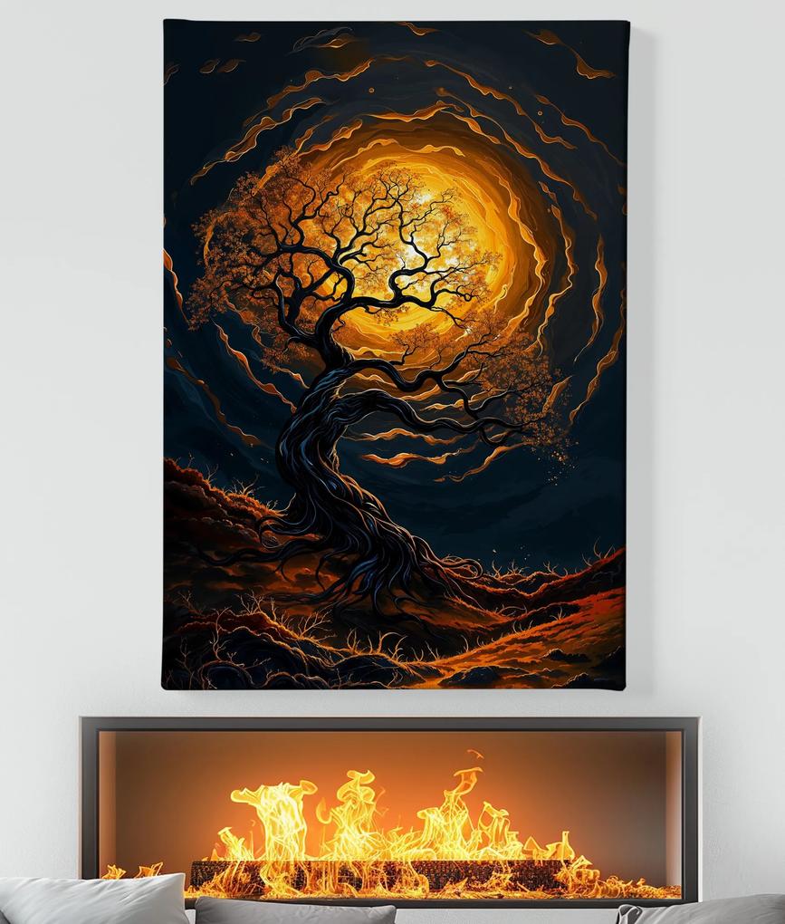Obraz na plátně - Strom života Světelná brána FeelHappy.cz Velikost obrazu: 100 x 150 cm