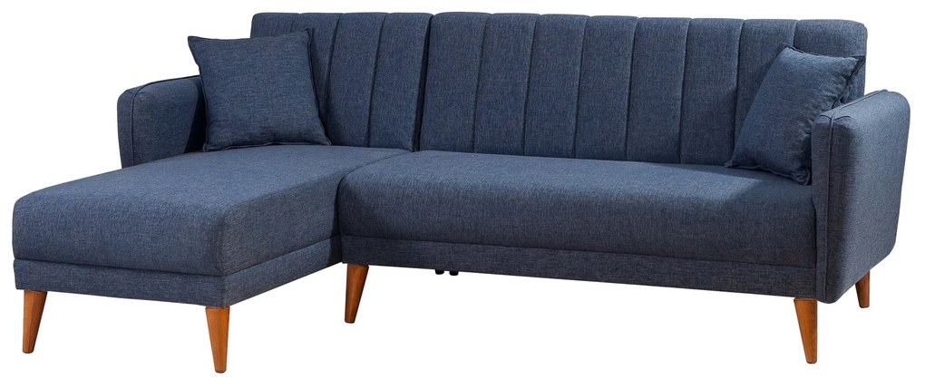 Atelier del Sofa Rohová sedací souprava Aqua Corner Left - Dark Blue, Tmavá Modrá