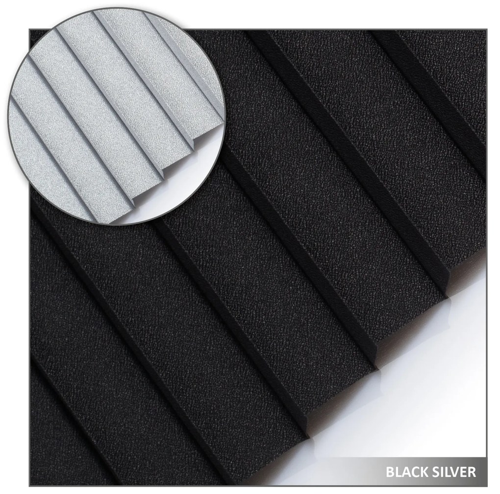 Plisa Termoizolaèní plisovaná roleta Black Silver 62 cm x volitelná výška