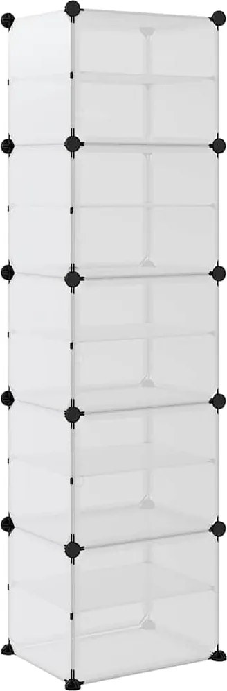 Botník průhledný 44 x 31,5 x 153,5 cm PP 340562