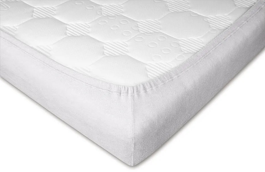 DADKA Froté prostěradlo stříbrné Rozměr 200x200x20