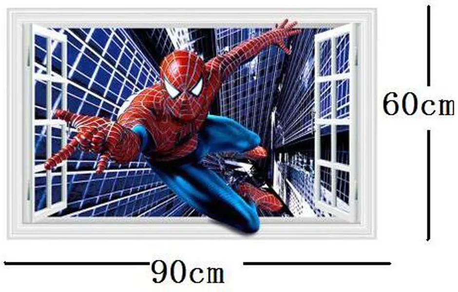 Živá Zeď Samolepka na zeď Spiderman superhrdina