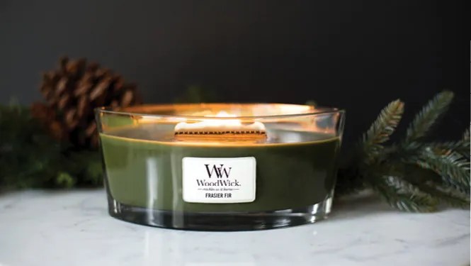 WoodWick – svíčka Frasier Fir (Jedle Fraserova), 453 g