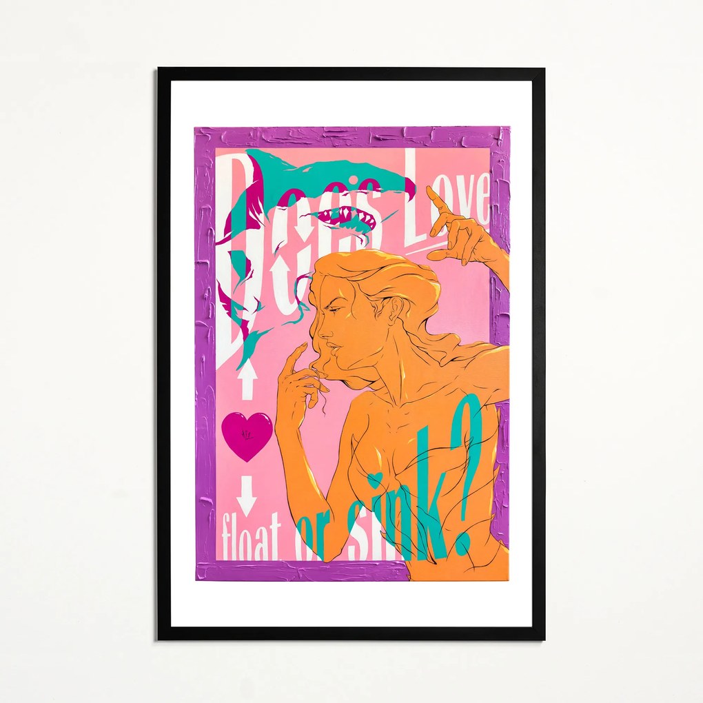 Ondřej Mio Michálek | Does Love Float or Sink? Rám: Černý, Velikost: 60 x 40 cm