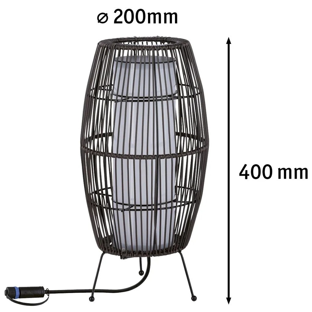 Paulmann 94754 Plug&Shine Basket, venkovní lucerna LED 3,2W RGBW, výška 40cm, IP44, ZigBee