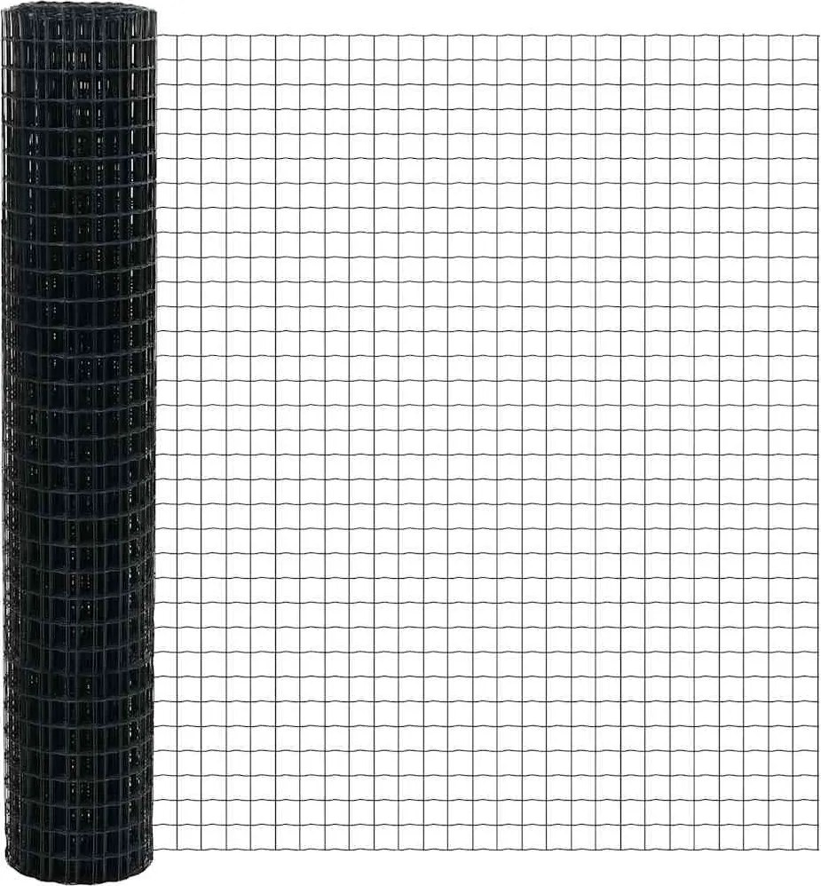 Evropský plot se hroty 10 x 1,5 m Ocel potažená PVC Šedá 3350632