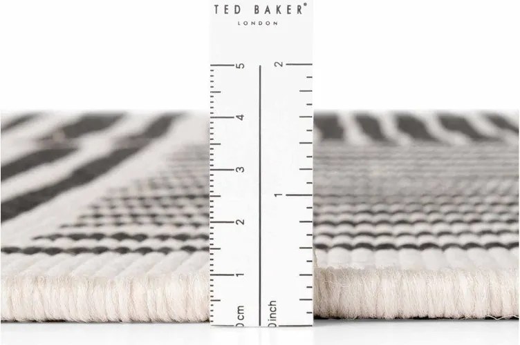 Černý/krémový kulatý vnitřní a venkovní koberec ø 160 cm Haringey Bounds – Ted Baker