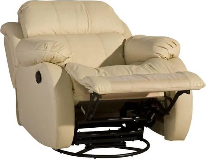 Casarredo - Komfort nábytek Relaxační polohovací křeslo ROOSEVELT PLUS BLOCK AKU kůže | potah: kůže Magnolia