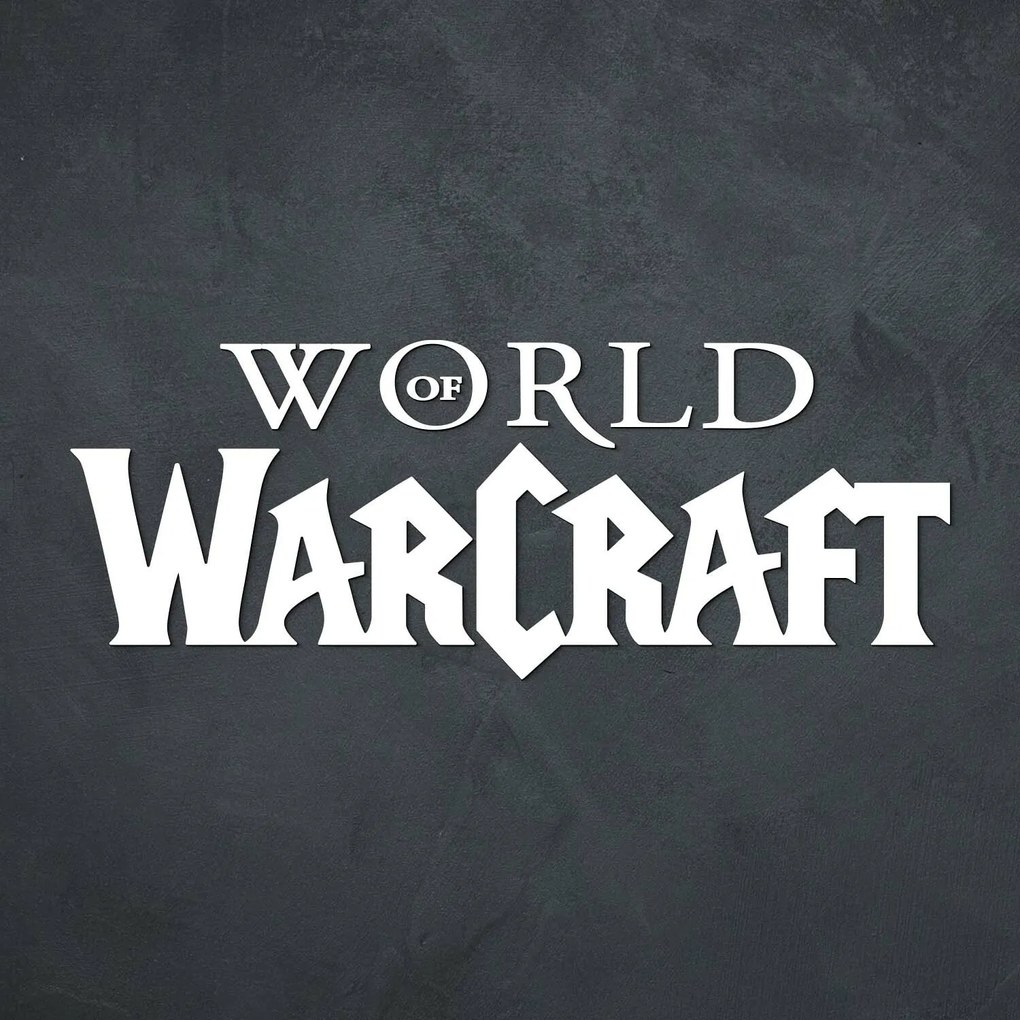DUBLEZ | Dřevěné logo na zeď - World of Warcraft