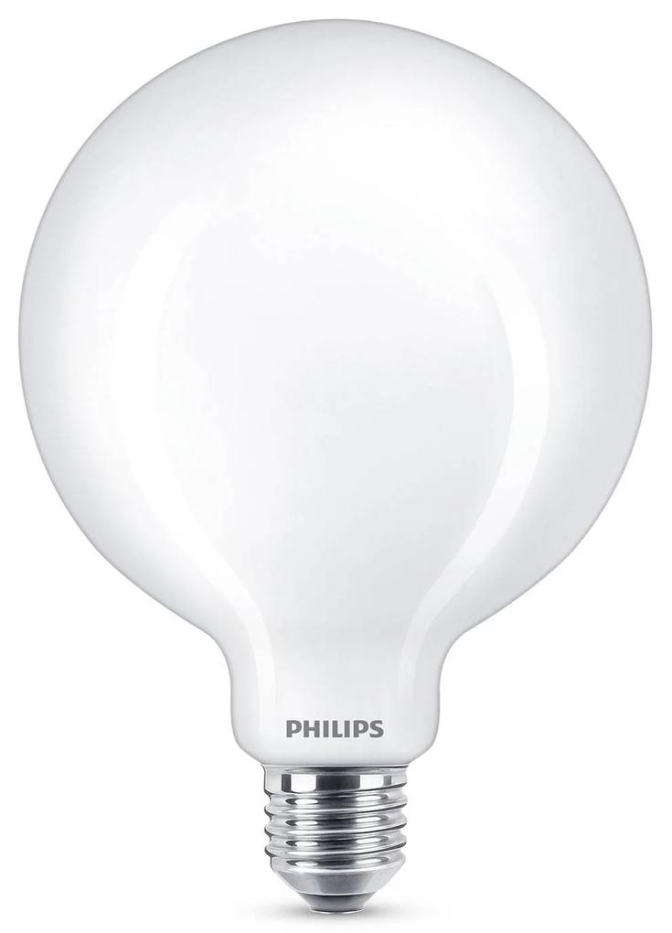 Žárovka Philips Classic LED E27 G120 7W matná 4000K