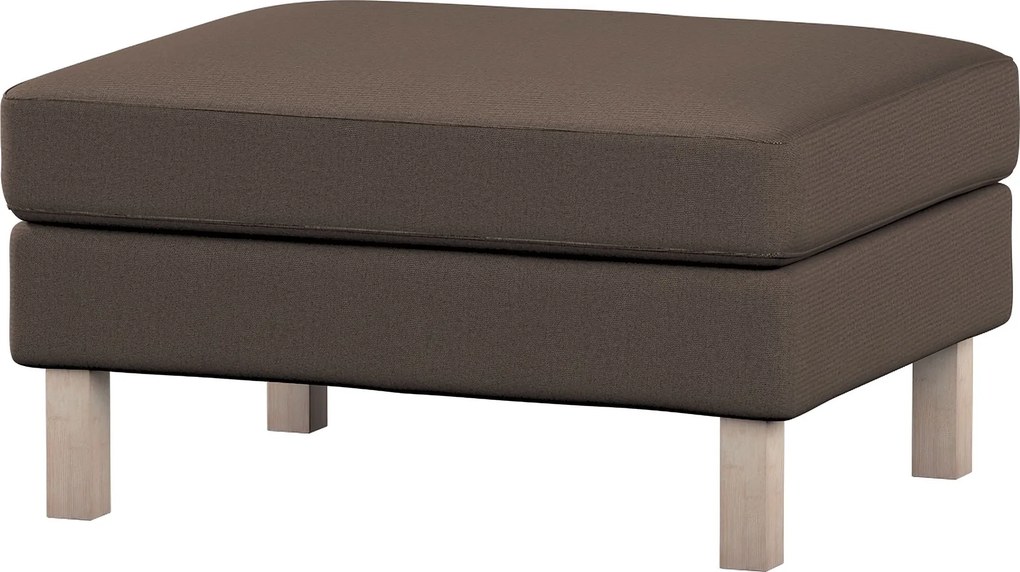 Potah na podnožku IKEA Karlstad barva hnědá látka pletený vzor