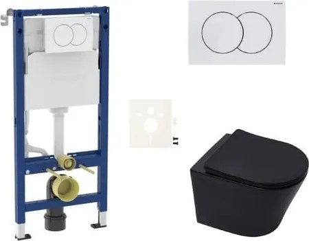 Závěsný WC set do lehkých stěn / předstěnová SAT Infinitio SIKOGESINFBLD01