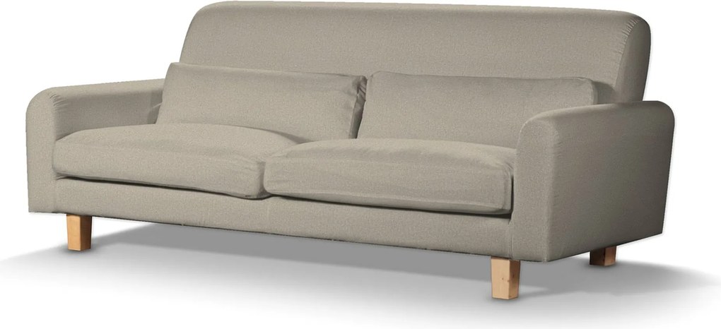 Potah na pohovku IKEA Nikkala krátký barva béžová látka pletený vzor