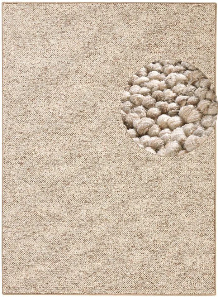 BT Carpet, Kusový koberec Wolly 102842, 60x90, béžová, ložnice
