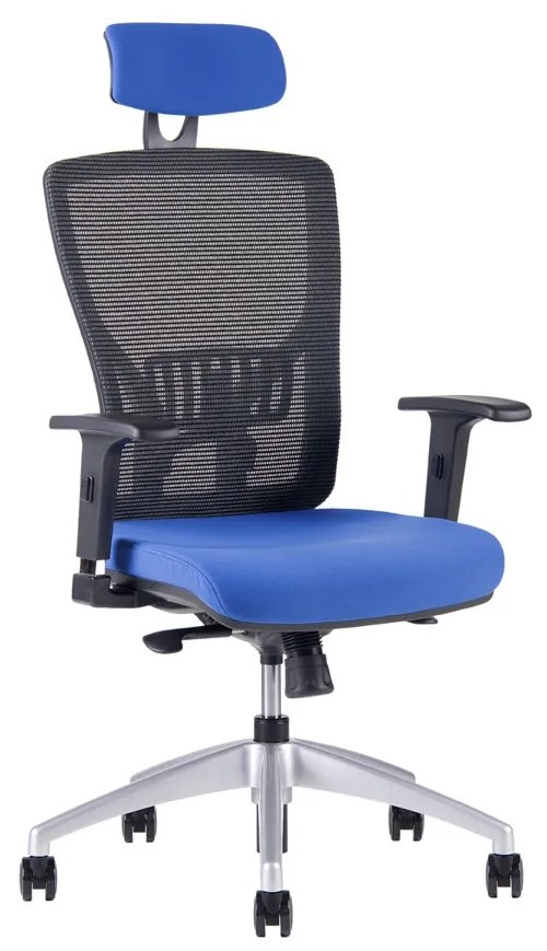 Office Pro Kancelářská ergonomická židle Office Pro HALIA MESH SP – s podhlavníkem, více barev Modrá 2621