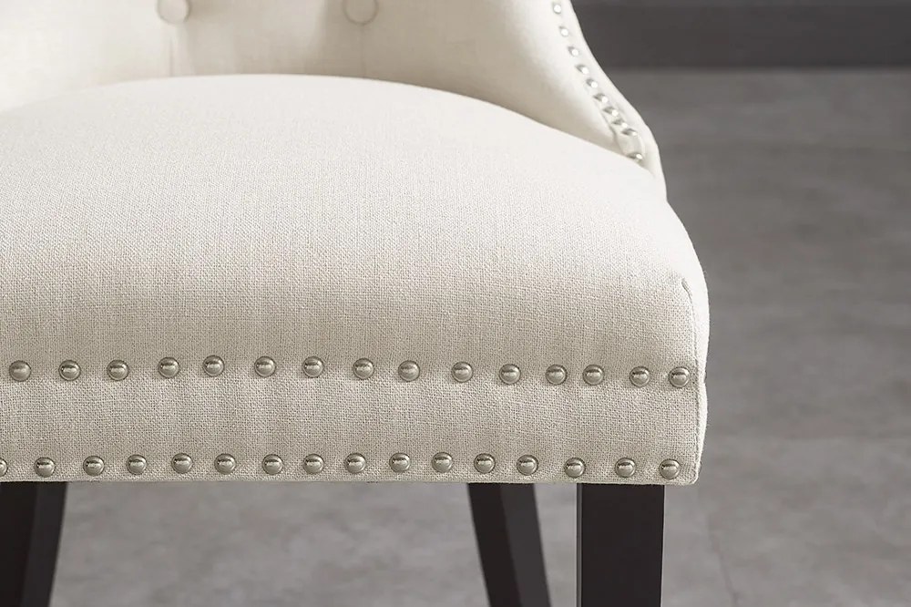 Designová židle Queen II len béžová