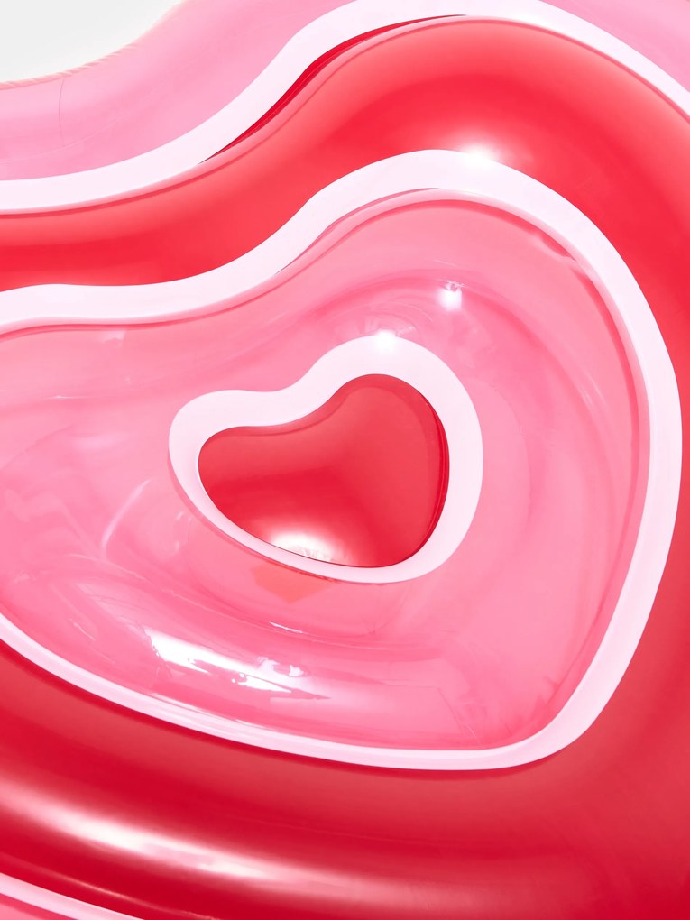 Sinsay - Nafukovací matrace ve tvaru srdce - růžová