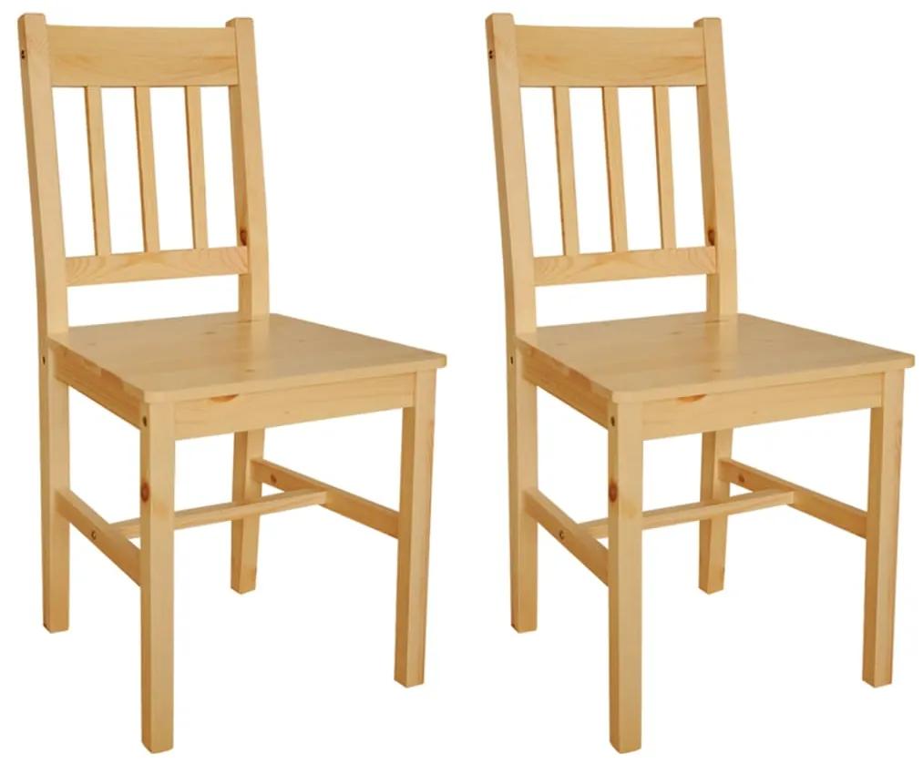 241514 vidaXL Jídelní židle 2 ks borové dřevo